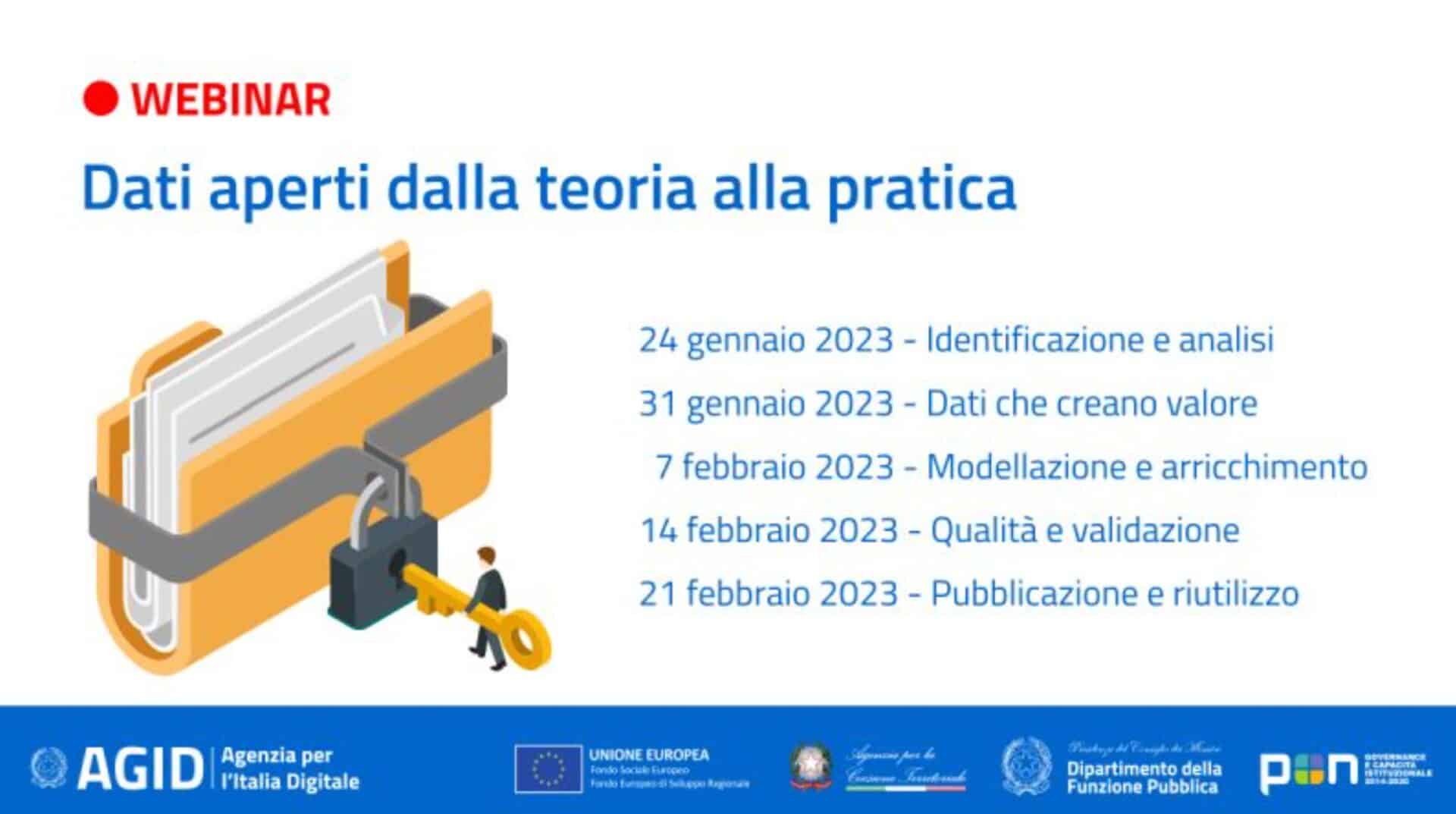 Open Data: nuovo ciclo di webinar di AgID - Geosmart Magazine